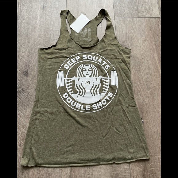 Lift Más | Tops | Lift Ms Deep Shots Double Squats Tank | Poshmark